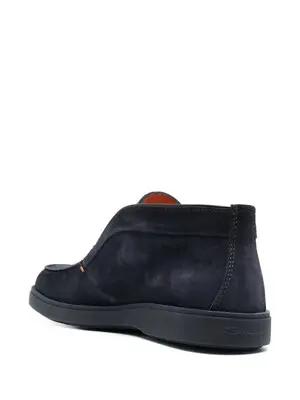 Santoni Suede Slip-on Shoes