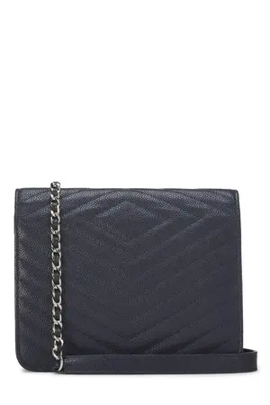 Chanel Caviar Chevron Envelope Wallet On Chain