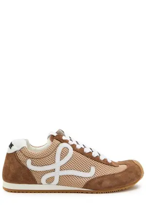 Loewe Ballet Runner 2.0 Panelled Mesh Sneakers - Camel