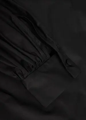 La DoubleJ Poet Cotton-poplin Shirt With Puff Sleeves And Dropped Shoulders