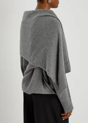 ARMARIUM Alida Scarf-effect Wool And Cashmere-blend Jumper