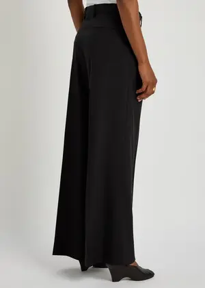 ARMARIUM Giorgia Pleated Wide-leg Wool Trousers