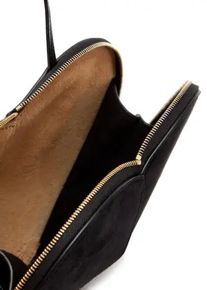 Alaïa Le Coeur Suede And Leather Cross-body Bag