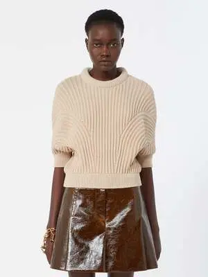 Sportmax Cotton Blend Sweater With Sunburst Pattern - Multicolor
