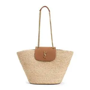 Saint Laurent Raffia Manon Bag - Multicolor