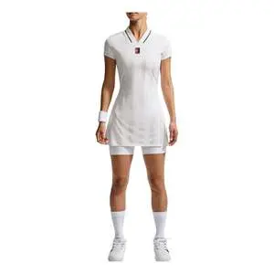 Nike Court Slam Dri-fit Dress With Vertical Stripes