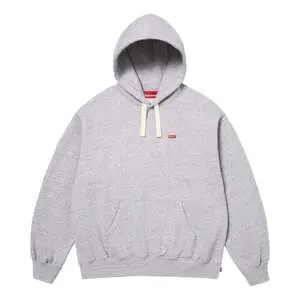 Supreme Small Box Drawcord Hooded Sweatshirt - Heather Grey