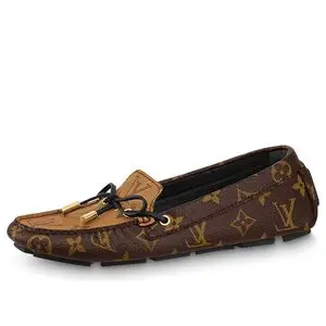 LOUIS VUITTON Gloria Flat Loafers - Brown/black