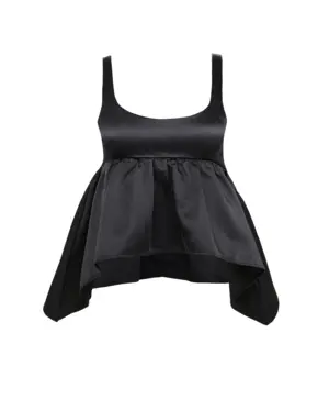 Azeeza Esme Cupro Satin Top - Black