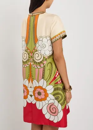 La DoubleJ Printed Silk Mini Dress - Multicoloured