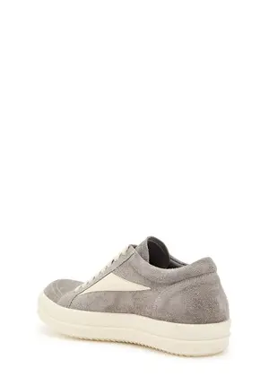 Rick Owens Panelled Brushed Suede Sneakers