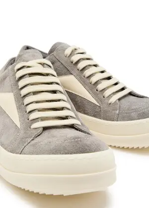 Rick Owens Panelled Brushed Suede Sneakers