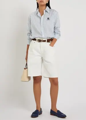 Polo Ralph Lauren Striped Embroidered Cotton Shirt