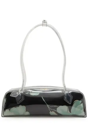 Alaïa Le Teckel Medium Floral Pvc Shoulder Bag - Black