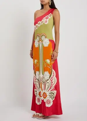 La DoubleJ One-shoulder Maxi Dress - Multicoloured