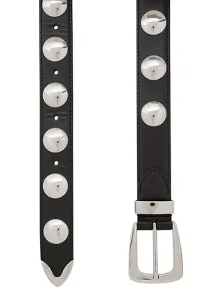Khaite Benny Studded Leather Belt