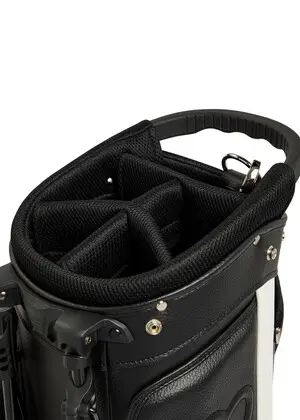 MALBON Embroidered Faux Leather Golf Cart Bag