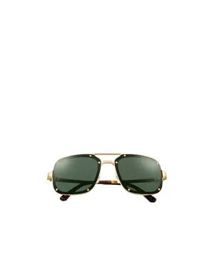 Cartier Pilot Frame Sunglasses - Green