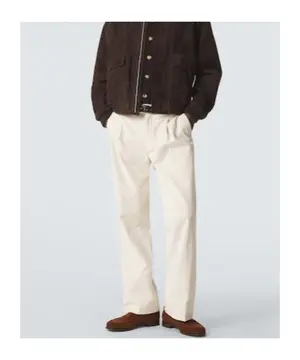 LARDINI Woven Suede Penny Loafers