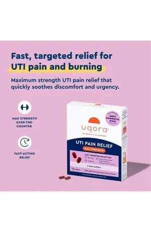 UQORA Ututi Pain Relief Phenazopyridine Hcl Tablets