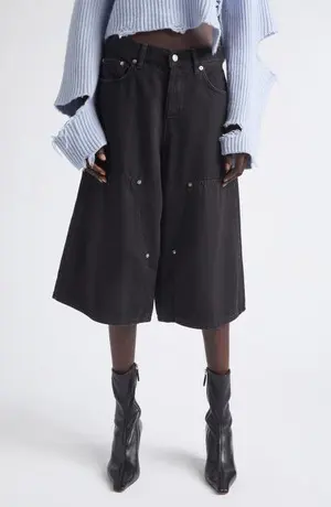 HAIKURE Legacy Denim Bermuda Shorts - Black