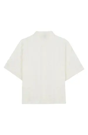 BRAIN DEAD Twisted Piping Embroidered Cotton Button-up Shirt