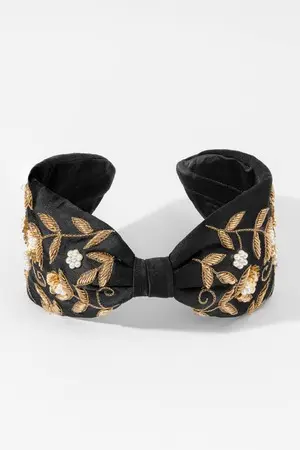 HAIR DRAMA CO Midnight Bloom Embellished Headband