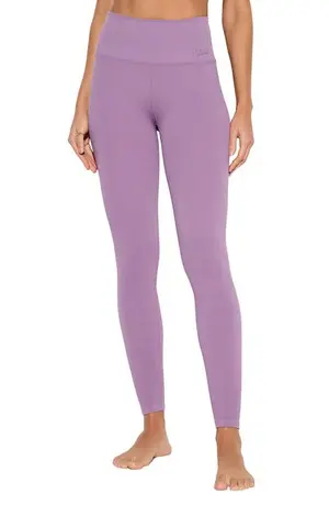 Spiritual Gangster Love High Waist Ribbed 7\/8 Leggings - Amethyst