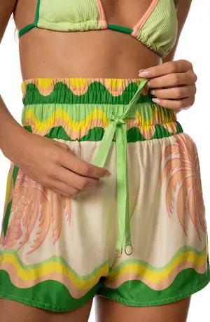 MAAJI Cover-up Shorts With Tropical Print