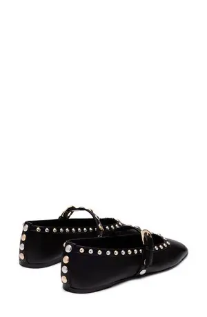 STUART WEITZMAN Pry Mary Jane Flats With Stud Embellishments