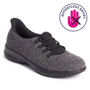 COMFORTVIEW Dina Effortless Entry Step-in Sneaker - Black