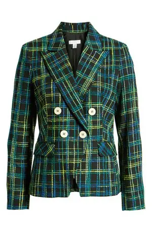 Topshop Bouclé Check Jacket