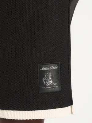 Manière De Voir Crochet Detail Shorts - Black