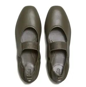 Fitflop Delicato Poise Leather Mary Jane Flats