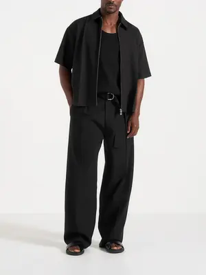 Manière De Voir Aven Boxy Shirt With Crease