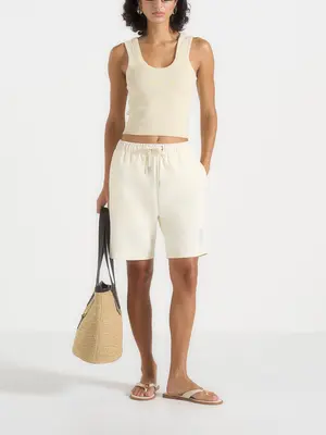 Manière De Voir Cotton Shorts - Cream