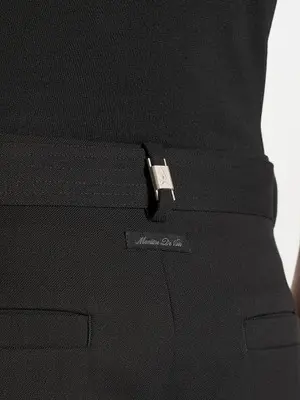 Manière De Voir Loic Wide Leg Tailored Trousers With Belt