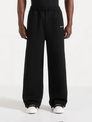 Manière De Voir Morgan Whipstitch Regular Joggers - Black