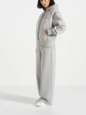 Manière De Voir Morgan Whipstitch Regular Joggers - Light Grey