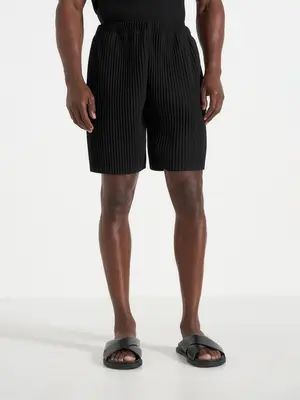 Manière De Voir Drew Pleated Shorts - Black