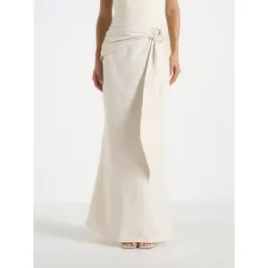 Manière De Voir Maniere De Voir Asymmetric Wrap Maxi Skirt - Natural