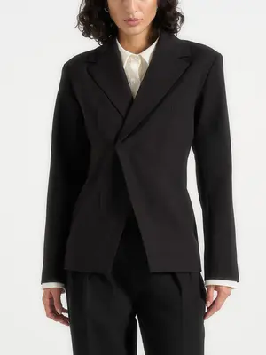 Manière De Voir Beatrice Tailored Double Breasted Blazer - Black