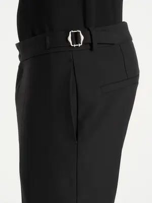 Manière De Voir Hubert Slim Fit Pleated Trousers - Black