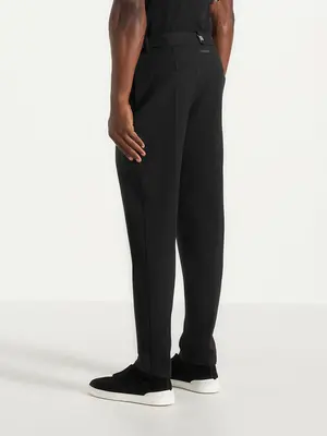 Manière De Voir Hubert Slim Fit Pleated Trousers - Black