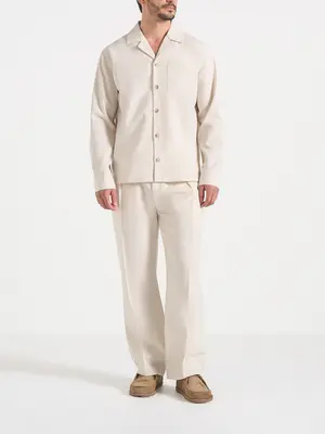 Manière De Voir Constant Linen Overshirt - Natural