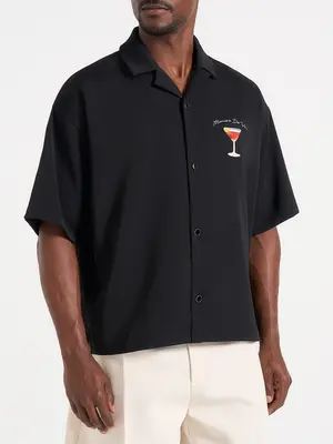 Manière De Voir St. Barts Relaxed Fit Shirt - Black