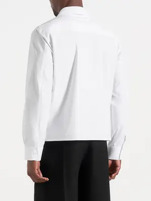 Manière De Voir Valen Embroidered Closure Long Sleeve Shirt