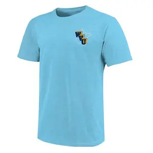 IMAGE ONE West Virginia Mountaineers Throwback Retro Badge Script T-shirt