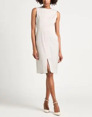 MOORER Midi Dress Rust Size Cashmere - Grey