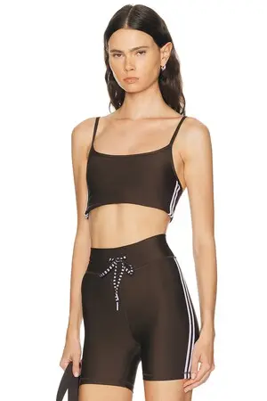 The Upside Oxford Hutton Sports Bra - Brown